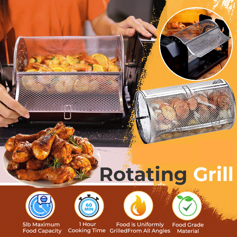 Stainless Steel Rotating Grill – luckinwish