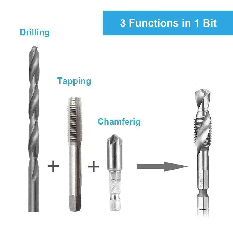 Metric Tap Drill Bits 6PCS (M3 - M10) – luckinwish