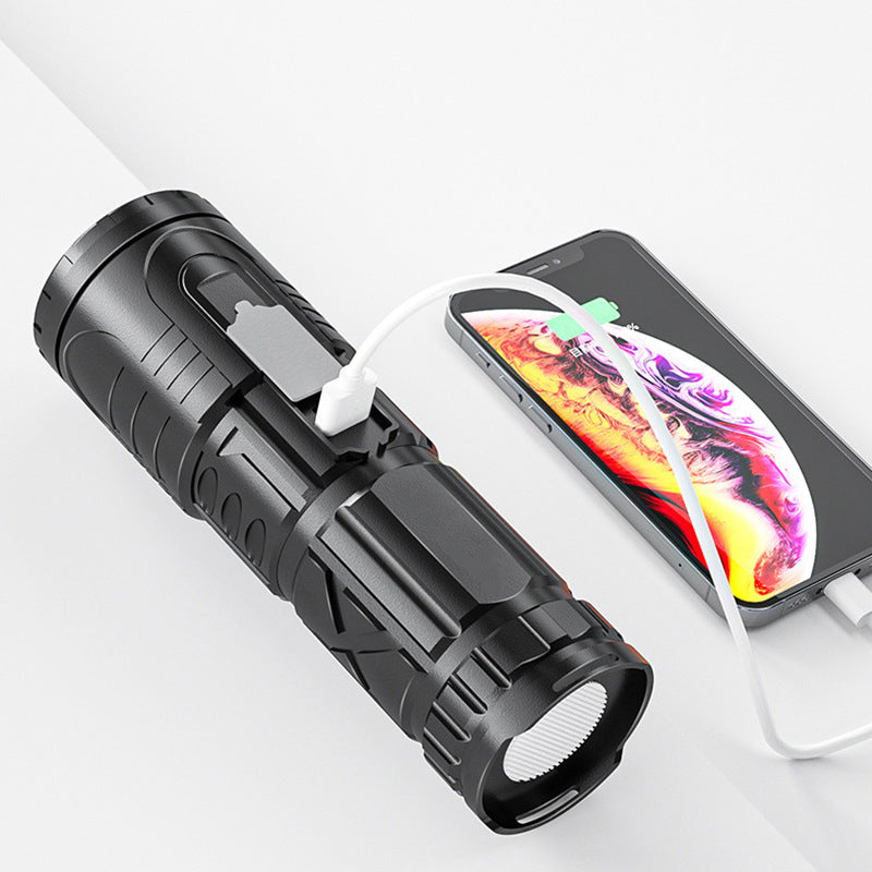 White Laser Telescope Zoom Flashlight – luckinwish