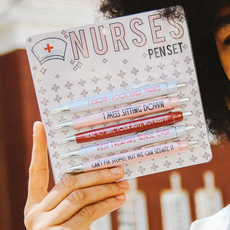 Funny Nurses Pens Set(set of 5) – luckinwish